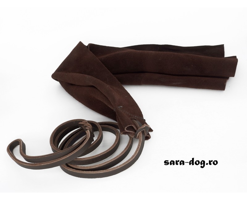 Tug tip carpa din piele naturala ABC Sport Klin pentru dresaj canin