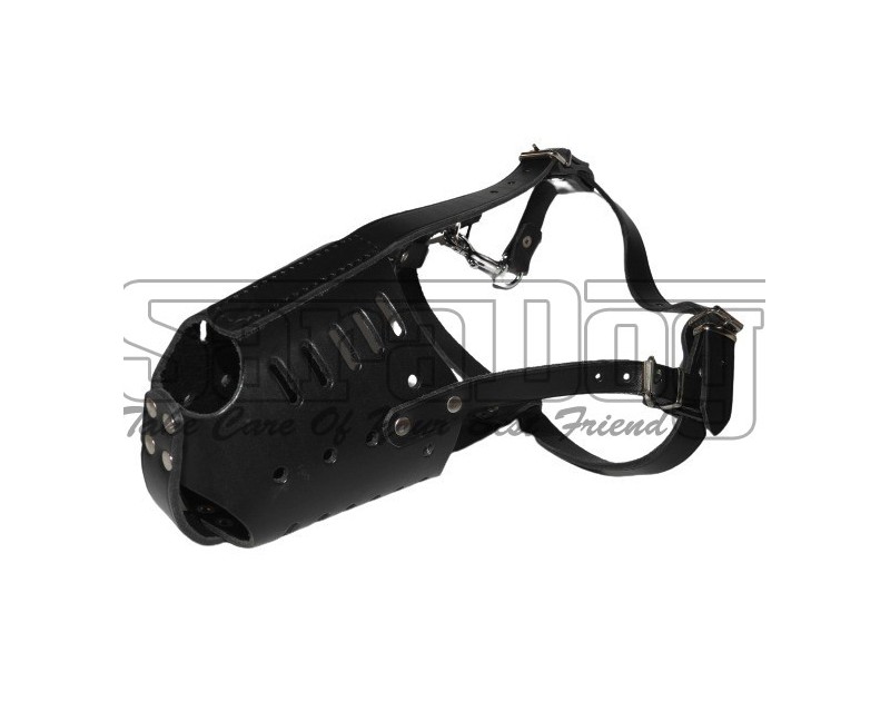 Botnita profesionala pentru Malinois confectionata din piele naturala