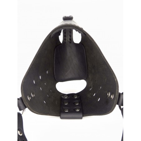 Botnita militara Rottweiler , confectionata din piele naturala